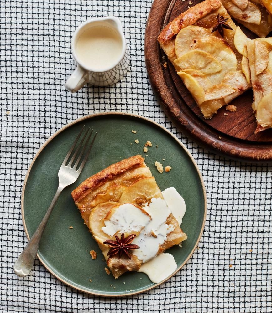 Tamal Ray's recipe for apple and pear tart