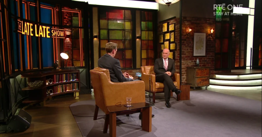RTE's Ryan Tubridy has message to Dr Tony Holohan and…