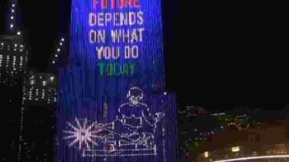 Burj Khalifa honours Mahatma Gandhi on birth…