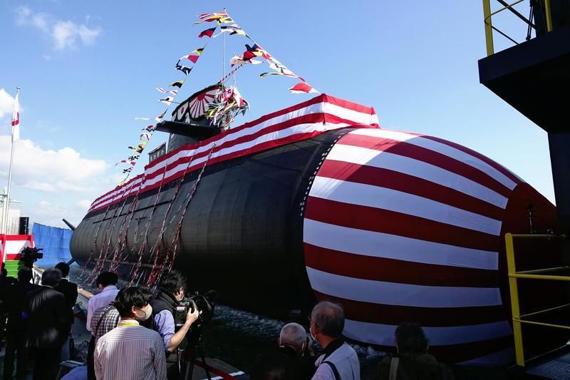 MSDF launches 1st new submarine class in 13 years