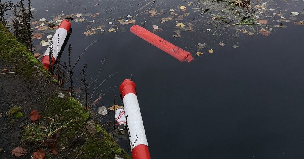 Traffic wands for pop-up bike lane ripped from road…