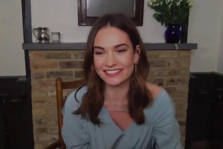 Lily James makes first television appearance since…