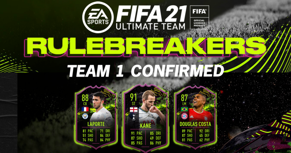 FIFA 21 Rulebreakers Team 1 unveiled with Harry Kane…