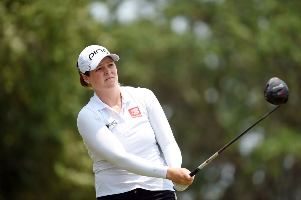 Ally McDonald leads while Danielle Kang, Bianca…
