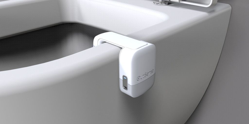 This diagnostic poop sensor clips onto any toilet
