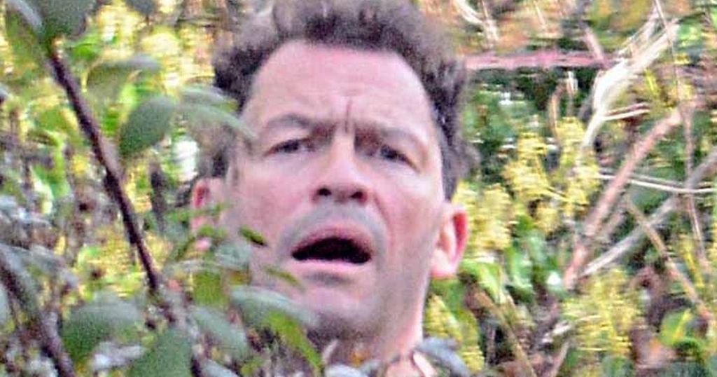 Dominic West hides in bushes on jog amid Lily James…