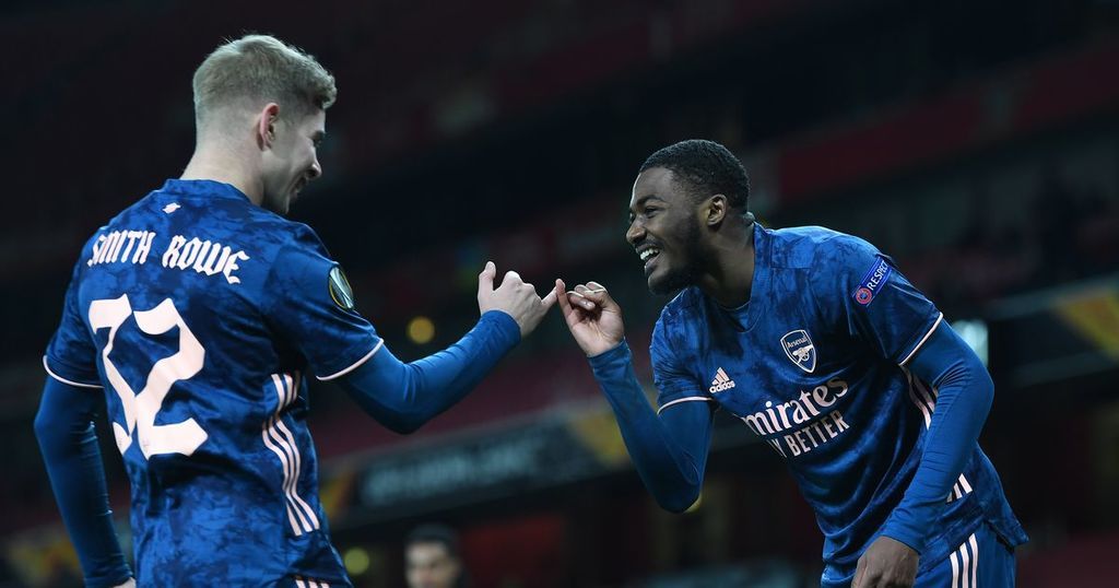 The special moment between Saka and Smith Rowe that…