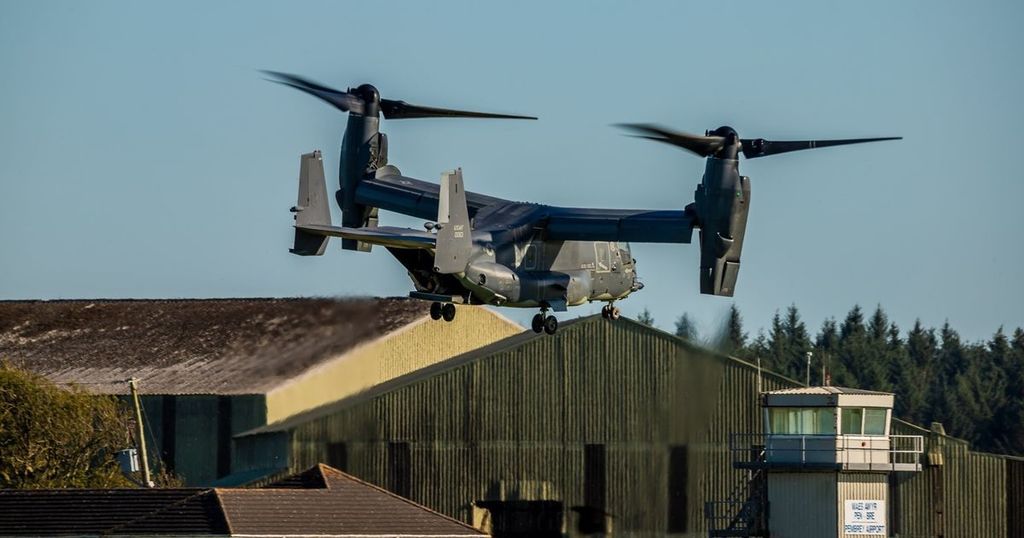 The massive military planes and helicopters seen…