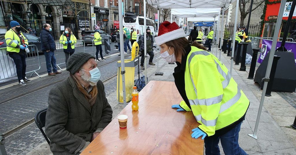 Pictured: Annual homeless Christmas Day dinner at…