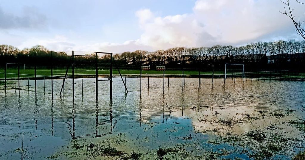 The controversial Cardiff football pitch built during…
