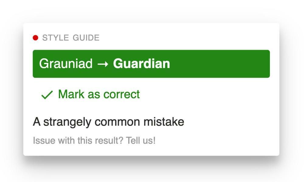How we made Typerighter, the Guardian’s style guide…