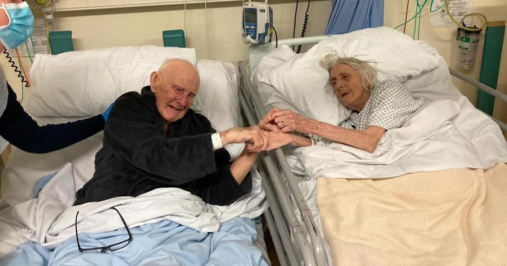 Heartbreaking moment a couple married for 70 years…