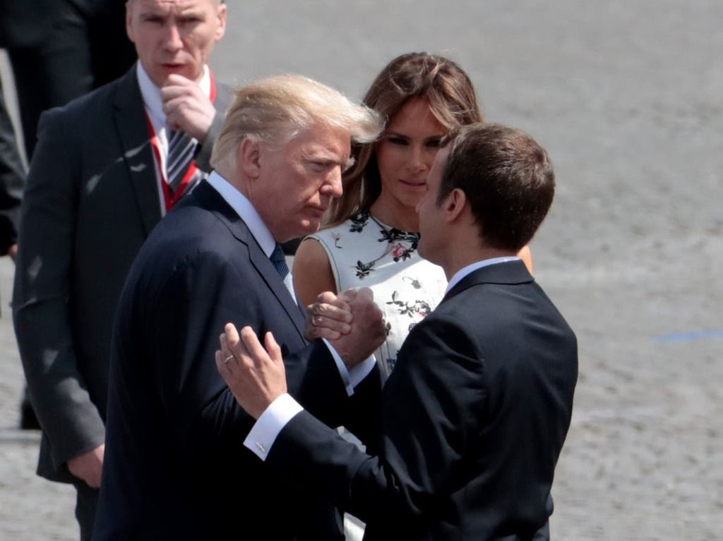 Trump has handshake of ‘primitive jungle scene’ and…