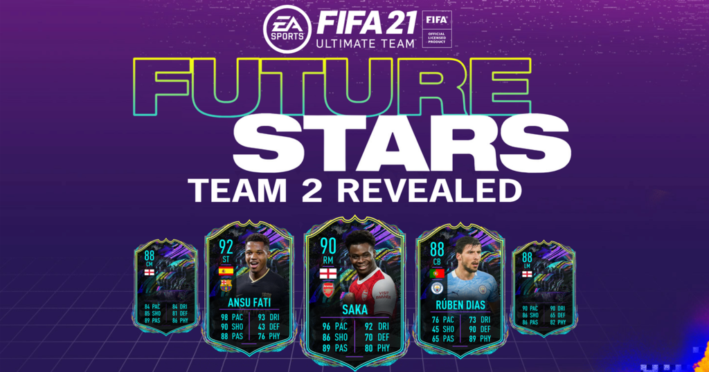 FIFA 21 Future Stars Team 2 unveiled with Bukayo Saka…