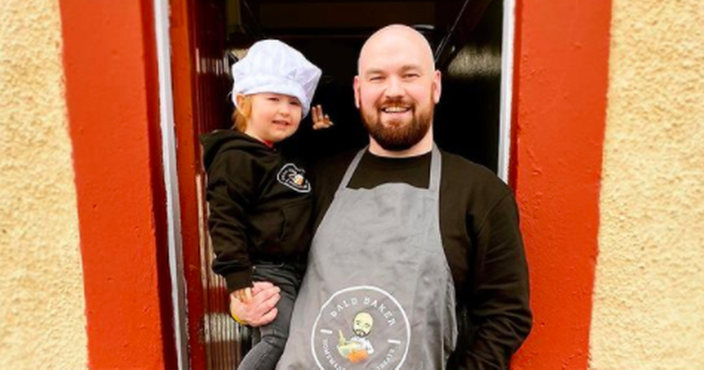 Edinburgh Bald Baker's retro school cake business…