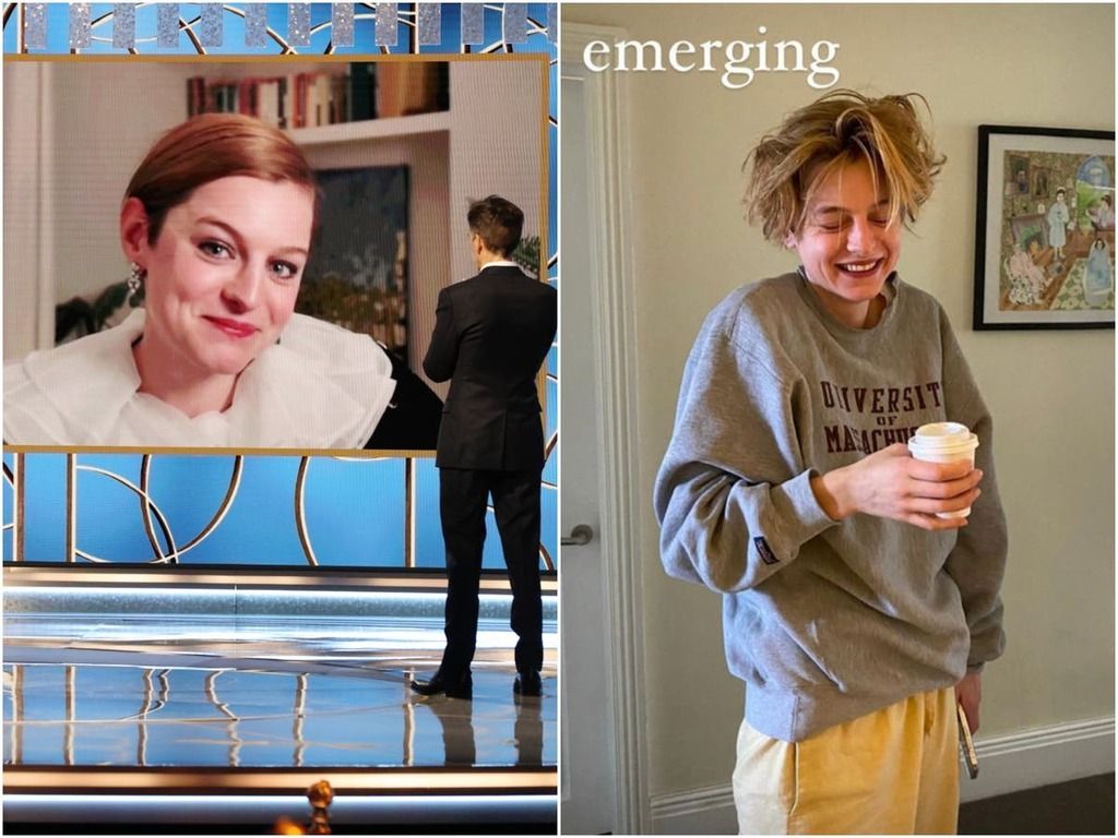 Emma Corrin gives behind-the-scenes look at the…