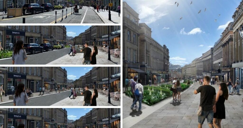 New images reveal how Grey Street will be gradually…