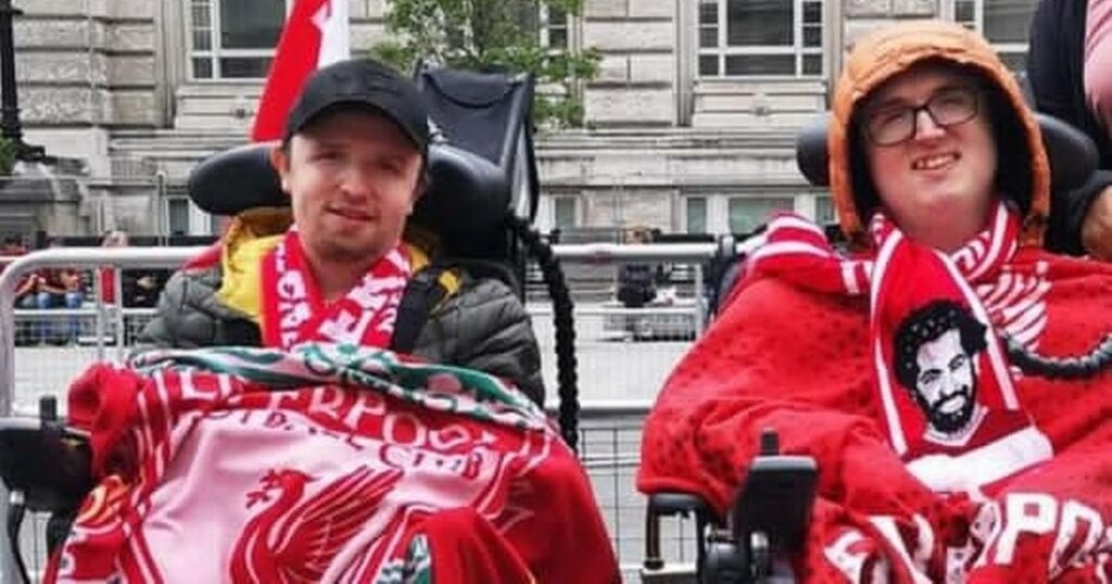 Liverpool FC fan who has lost use of all his limbs…