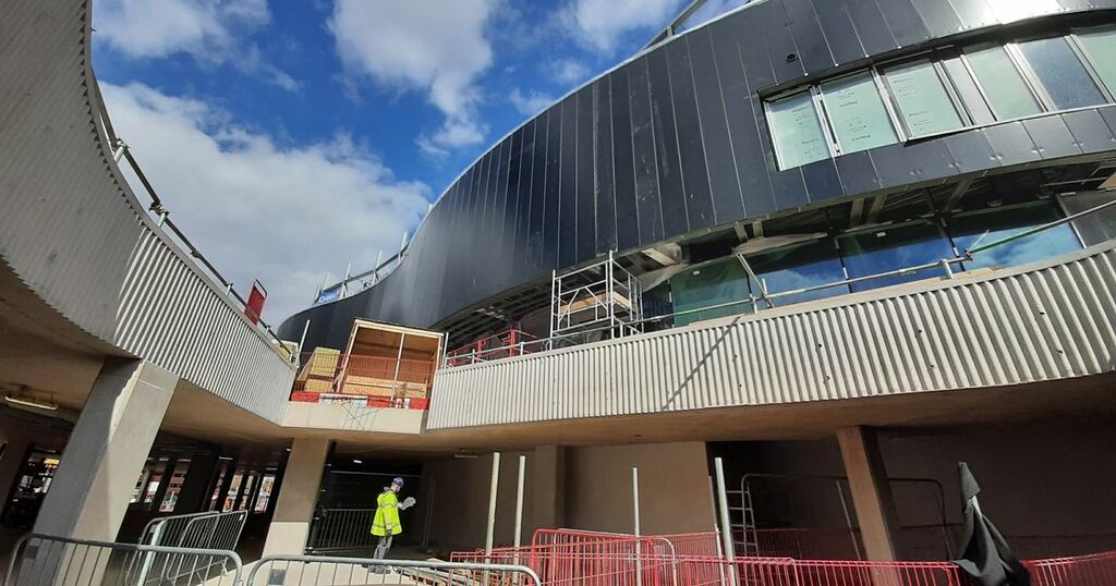 Inside Swansea's new indoor arena as the auditorium,…