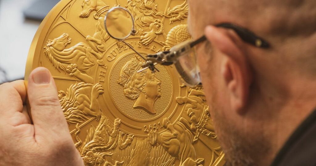 Royal Mint unveils largest coin in its 1,100-year…