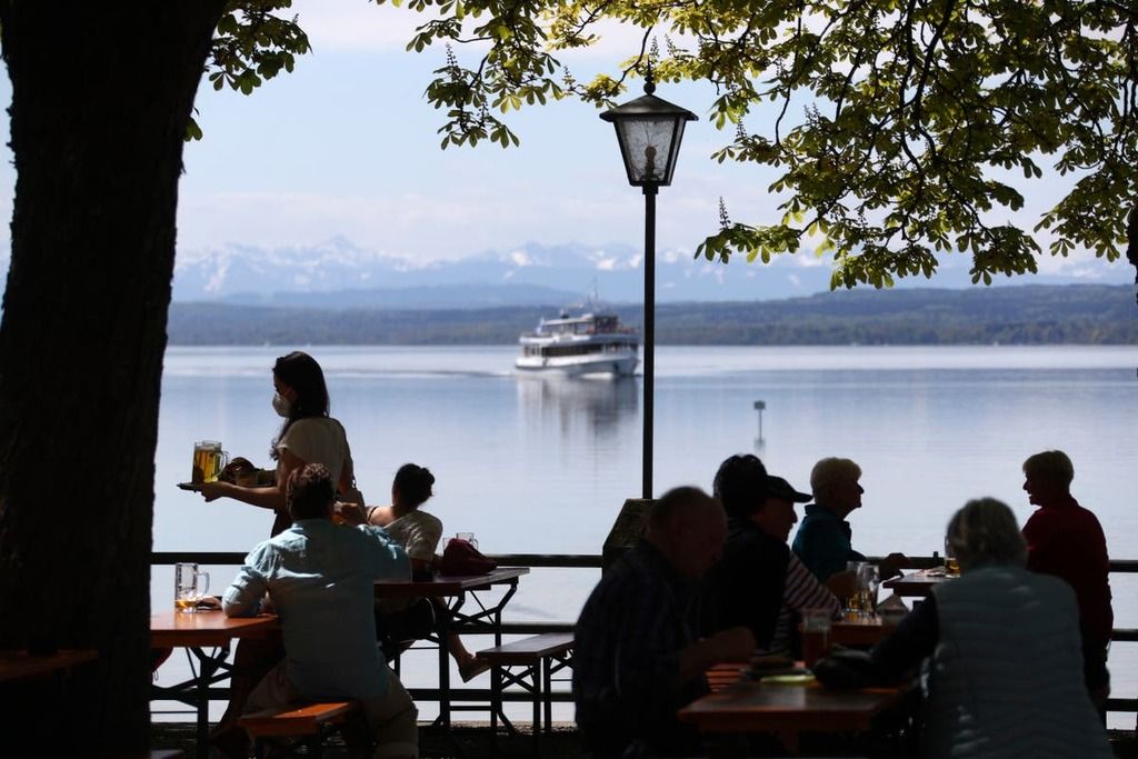 Prost! Bavaria opens some of its famous beer gardens…