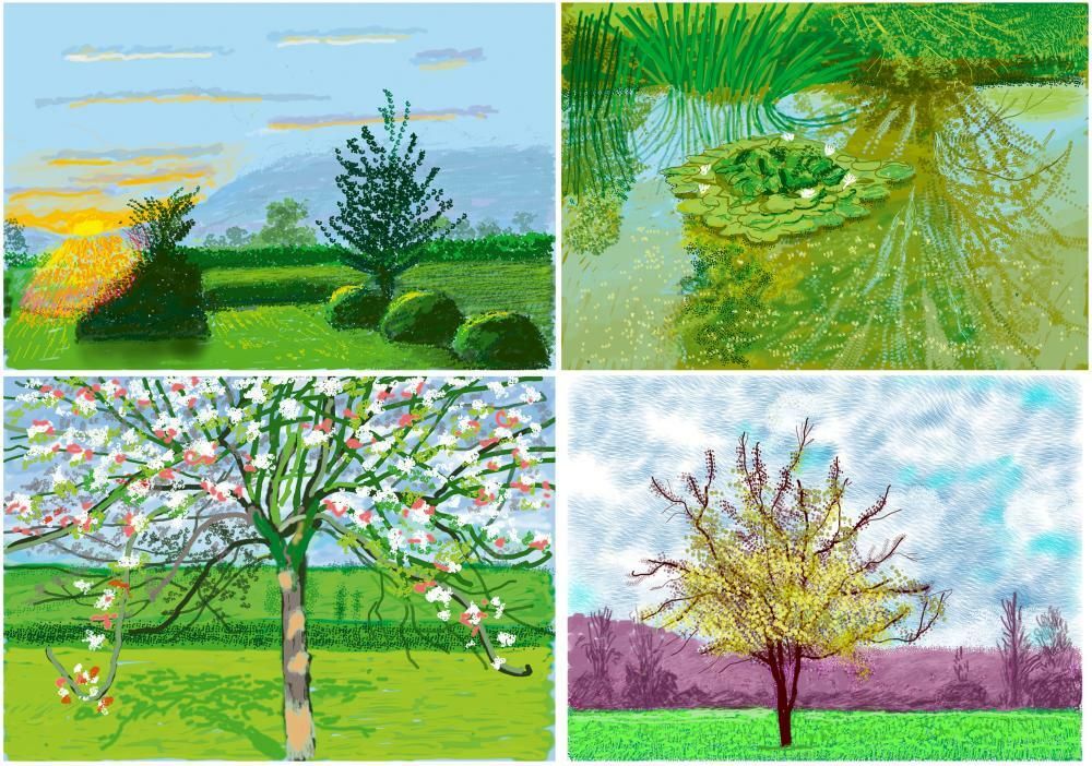 David Hockney: The Arrival of Spring, Normandy 2020…