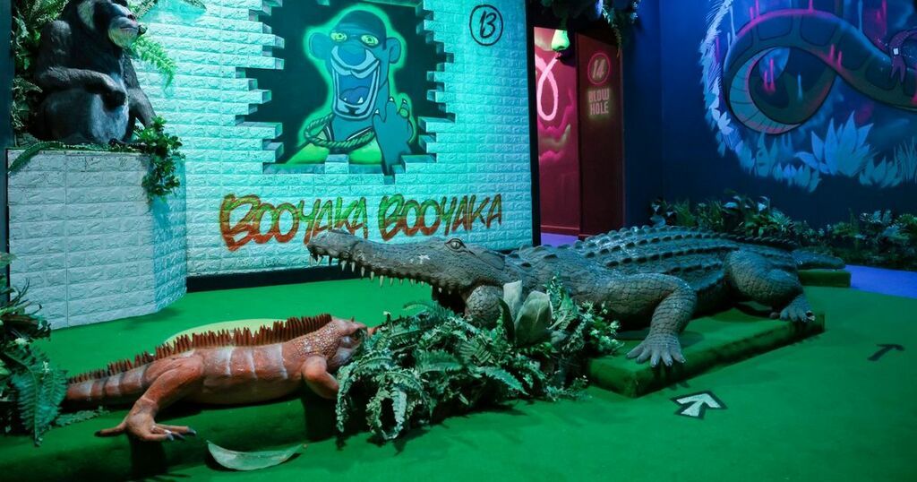 Inside new 'adults only' indoor crazy golf course with…