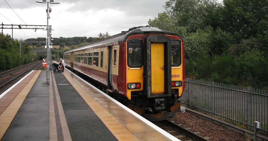 The Glasgow train line which illustrates the stark…
