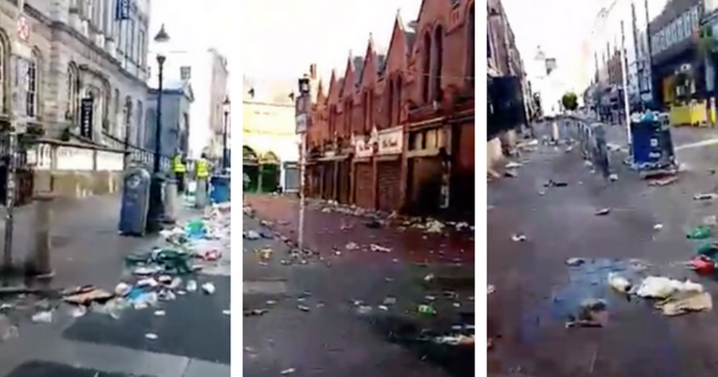 Dublin city centre video shows disgusting scenes on…