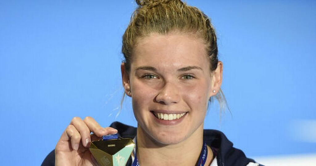 Edinburgh Olympic hopeful diver Grace Reid practised…