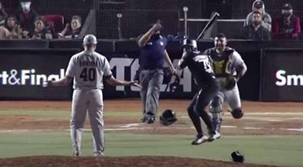 This breakdown of a baseball brawl that had a hitter…