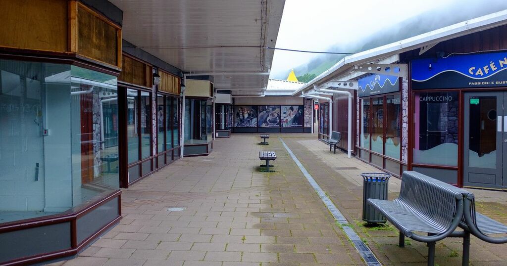 The ghost shopping centre with only one shop where…