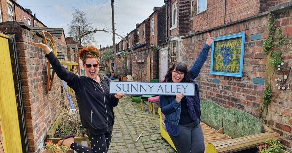 How a run-down alley in Moss Side has been transformed…