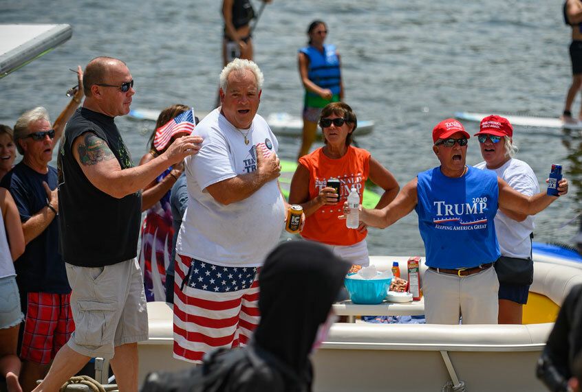 Trump boat parades: Chaos reigns