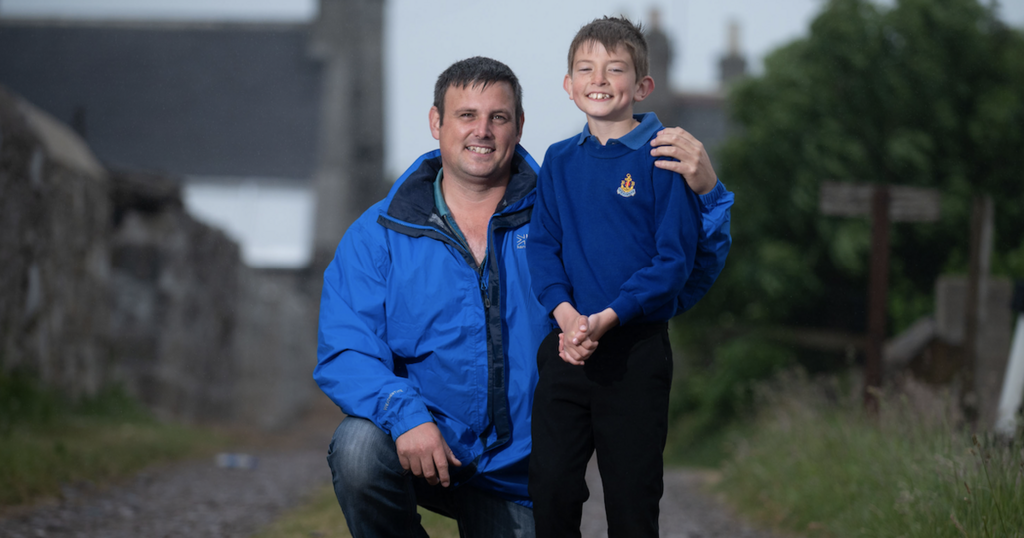 Scots schoolboy saved dad's life after terrifying roof…