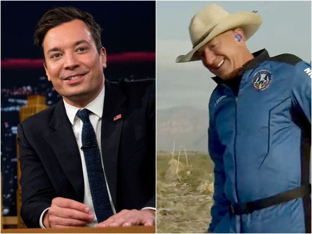 Jimmy Fallon mocks Jeff Bezos over his phallic space…