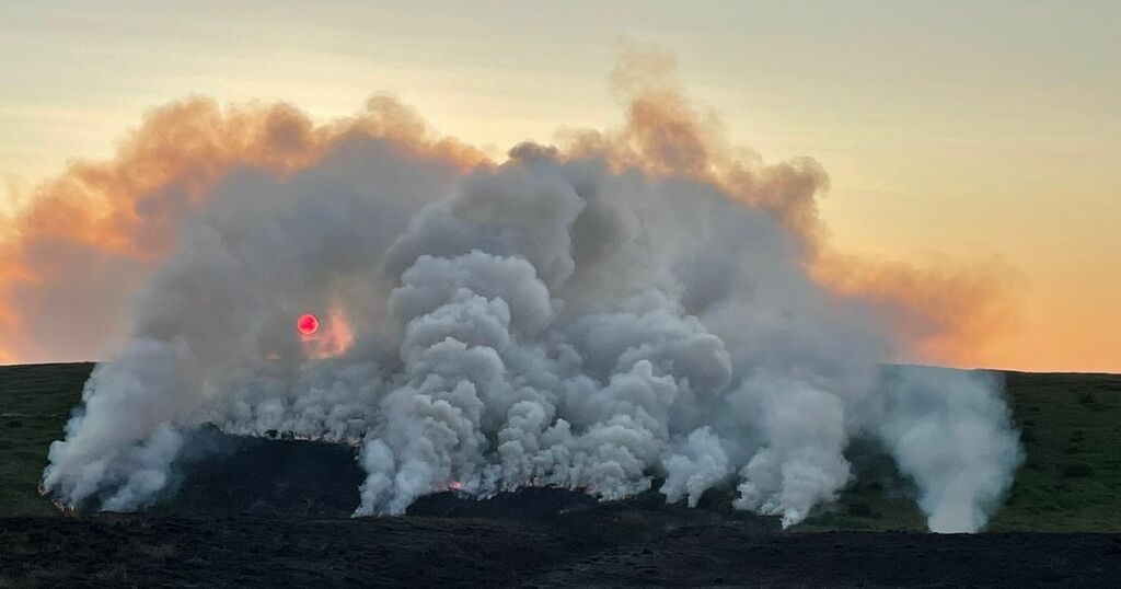 Fire crews release dramatic video as Monaghan wildfire…