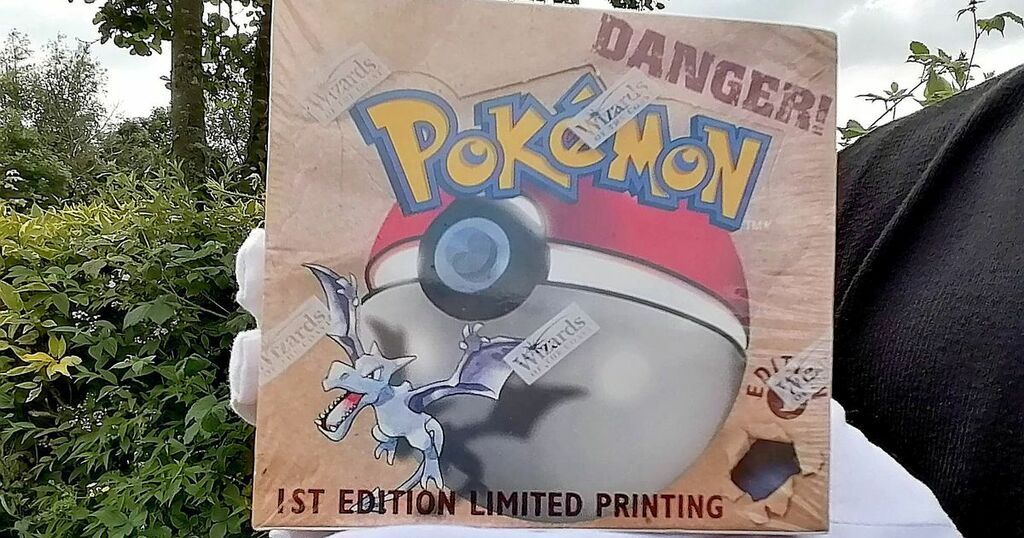 Forgotten Pokemon cards kept under stairs for years…