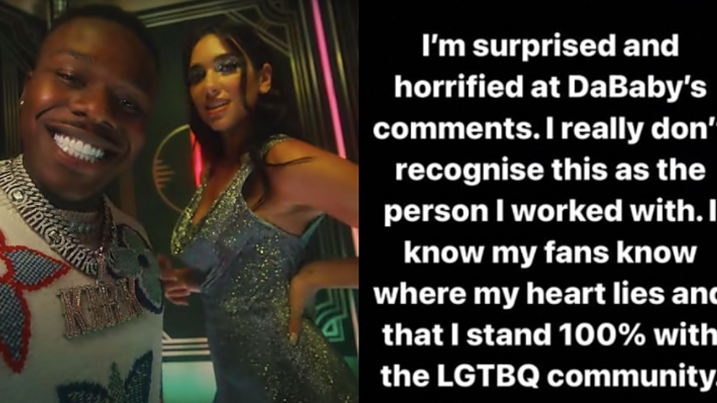 Dua Lipa Says She’s ‘Horrified’ By Rapper DaBaby’s…
