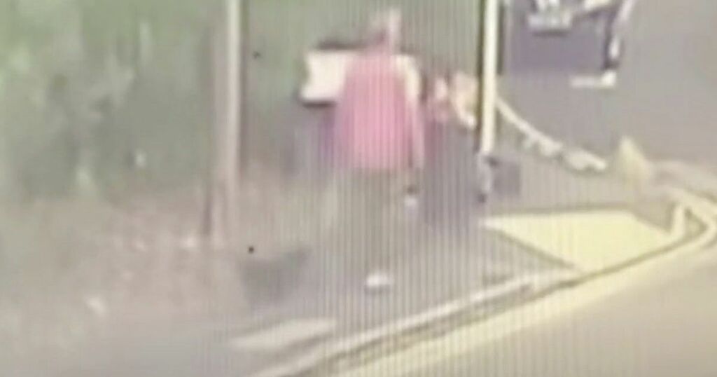 Woman 'punched' and floored by thug who attacked her…