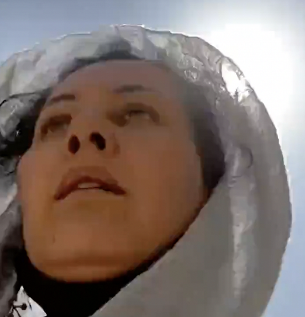 Afghan filmmaker Sahraa Karimi’s video of running…