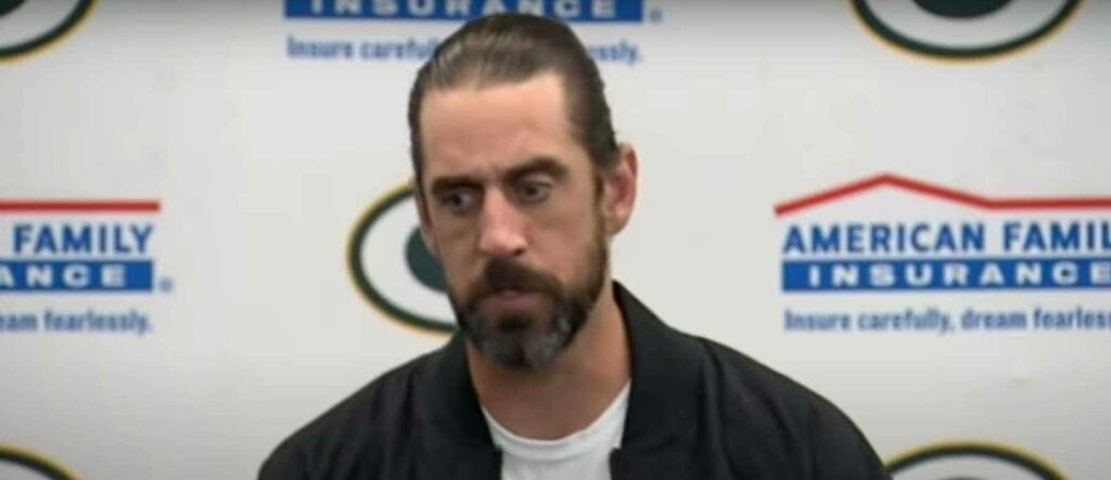 Aaron Rodgers’ sad postgame look became the first meme…
