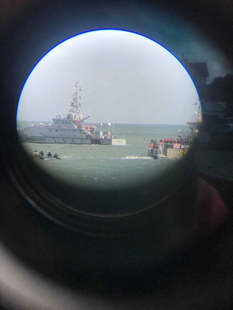 Border Force carries out ‘pushback drills’ using jet…