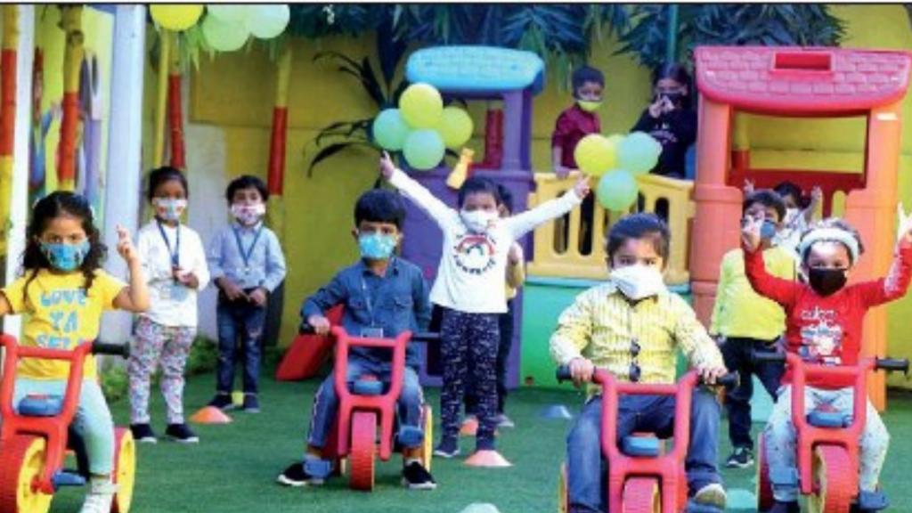 Lucknow: Cocomelon rhymes greet prep kids on school…