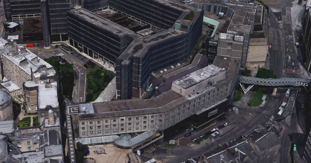 Original Edinburgh St James Centre returns in Google…
