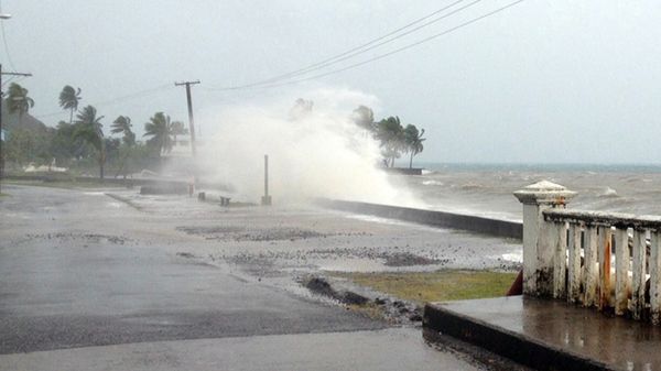 Tropical cyclone hits South Pacific islands