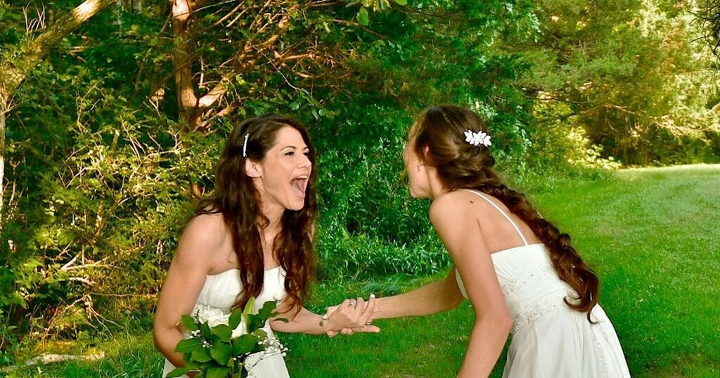 Brides 'biggest fear' comes true as they turn up to…
