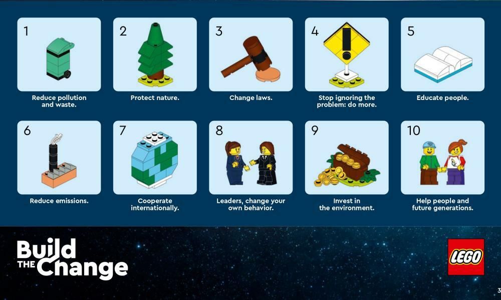 Lego issues Cop26 handbook by children on how to…