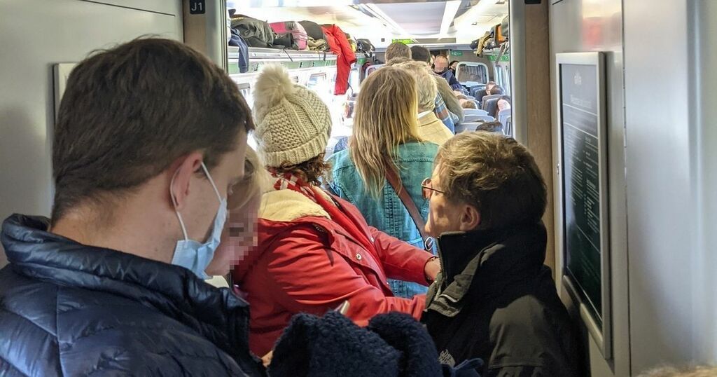 People are sharing pictures of packed trains 'crammed…