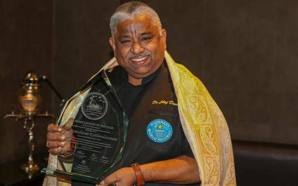 Chennai’s Chef Damu gets a lifetime achievement award…